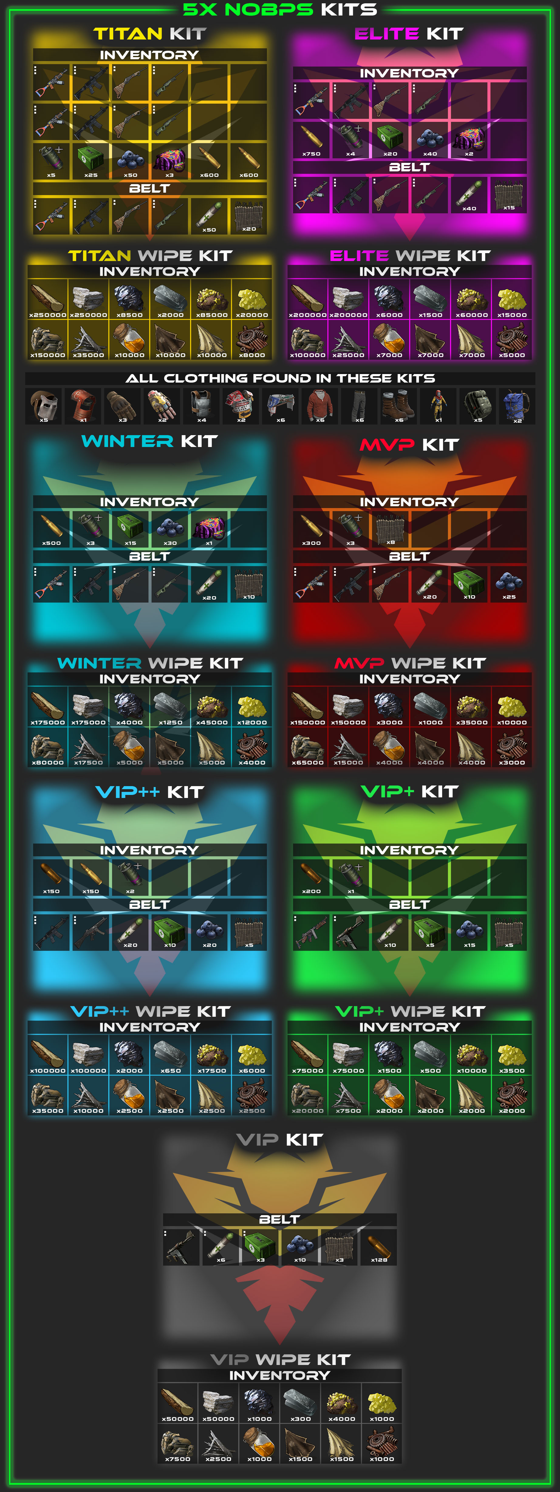 WarBandits - Rust Store - ⚡Ranks Bundle⚡ Monthly